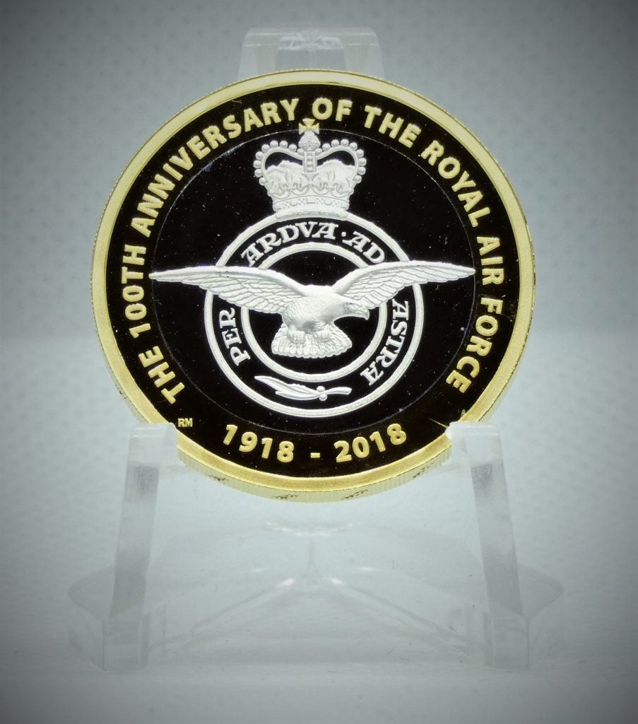 2018 United Kingdom £2 - RAF Centenary - RAF Centenary Badge - Mox Metals