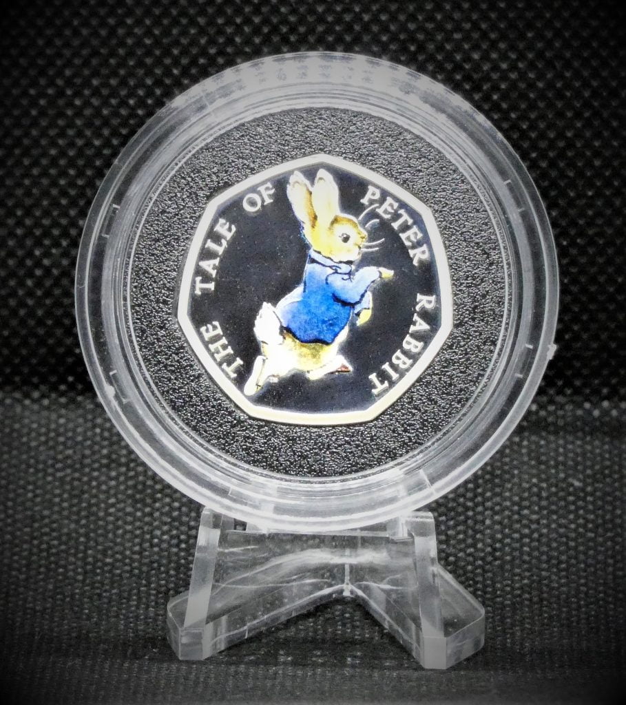 2017 UK 50p - Beatrix Potter - Peter Rabbit Silver Proof Coin - Mox Metals